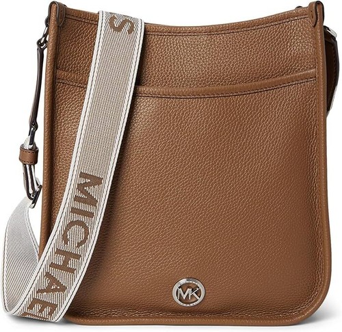 Michael Kors Luisa Pebble Leather Large North South Driftwood Gray ...
