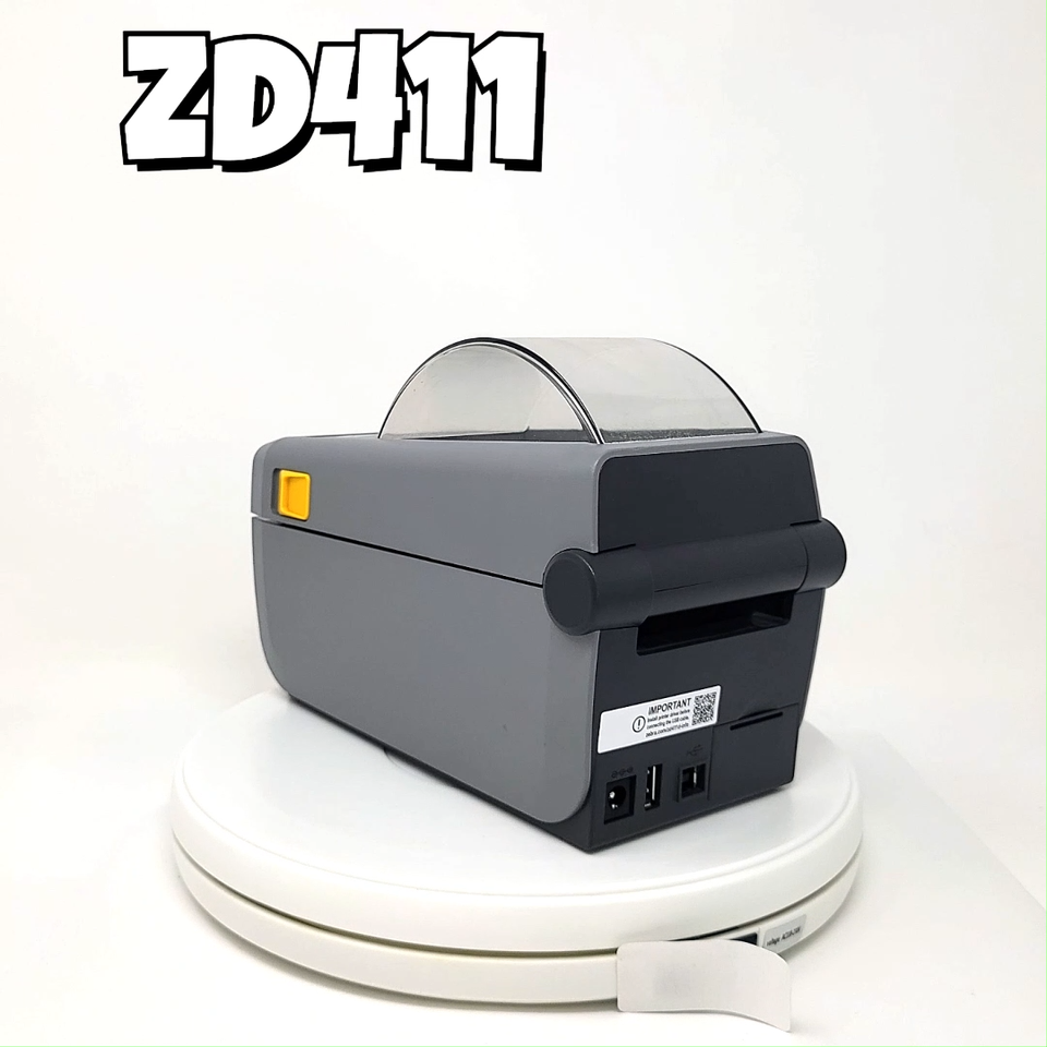 Zebra ZD411 Direct Thermal Barcode Label Receipt Printer USB Bluetooth ...