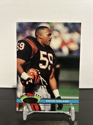 1991 Stadium Club Football Kevin Walker Rookie Cincinnati Bengals #229 ...