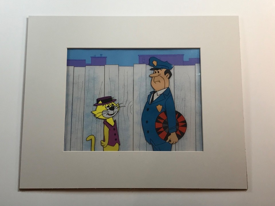 Top Cat Original Animation Production Cel with Top Cat Background -4 ...
