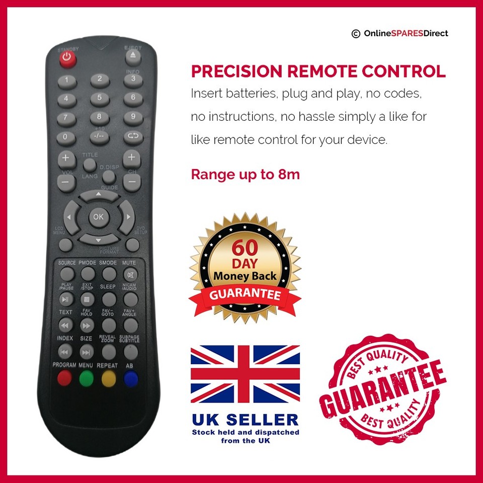 Replacement Remote Control For UMC X22/14C-GB-TCD -UK X22/14C-GW-TCD ...