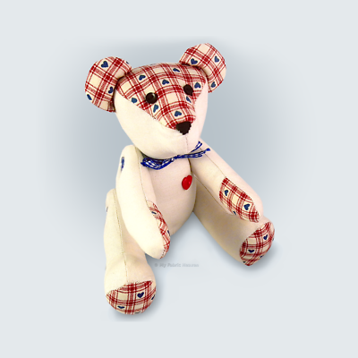 Keepsake Teddy Jointed Memory Bear Sewing PATTERN Soft Toy by My Fabric ...