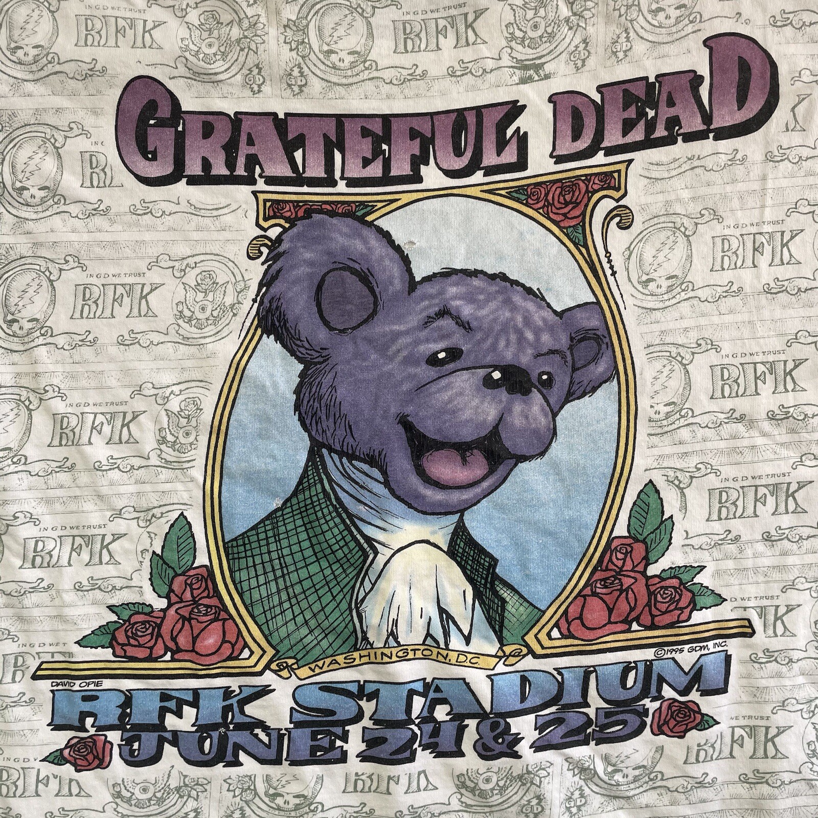 RARE Vintage 1995 Grateful Dead RFK AOP Stadium Liqui… - Gem