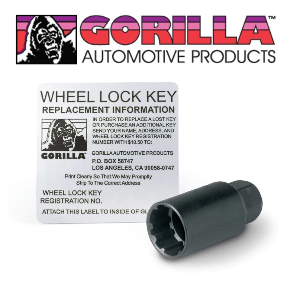 (4) Gorilla Wheel Locks Lug Nuts Chrome 1/2'' Thread Bulge Acorn ...