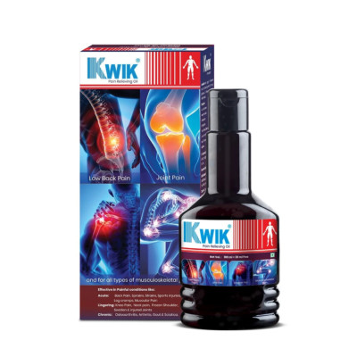 OZONE KWIK Pain Relief Oil with Cinnamomum & Mahanarayan Oil 120ml ...