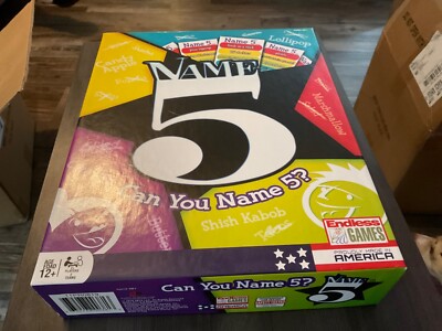 Name 5 Game Can You Name 5 Age 12 Plus Family Board Game | eBay
