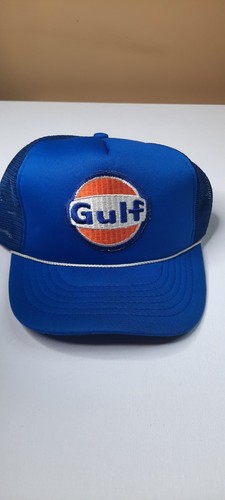 Vintage Gulf Gas Station Foam Front Trucker Hat - Gem