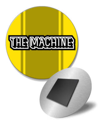 1970 AMC Rebel The Machine Emblem Novelty Round Aluminum Fridge Magnet ...