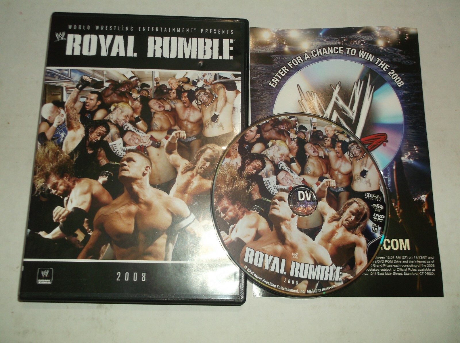 WWE - Royal Rumble 2008 (DVD, 2008) Wrestling, Ric Flair, MVP, Chris ...