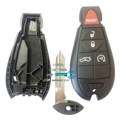 New Fobik Smart Prox Keyless Remote Start Key Fob Shell Case 5 Button ...