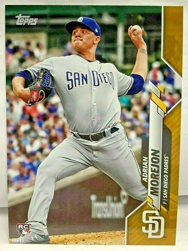 Adrian Morejon 2020 Topps Series 1 Oversized 5x7 RC #348 - GOLD #d 6/10 ...