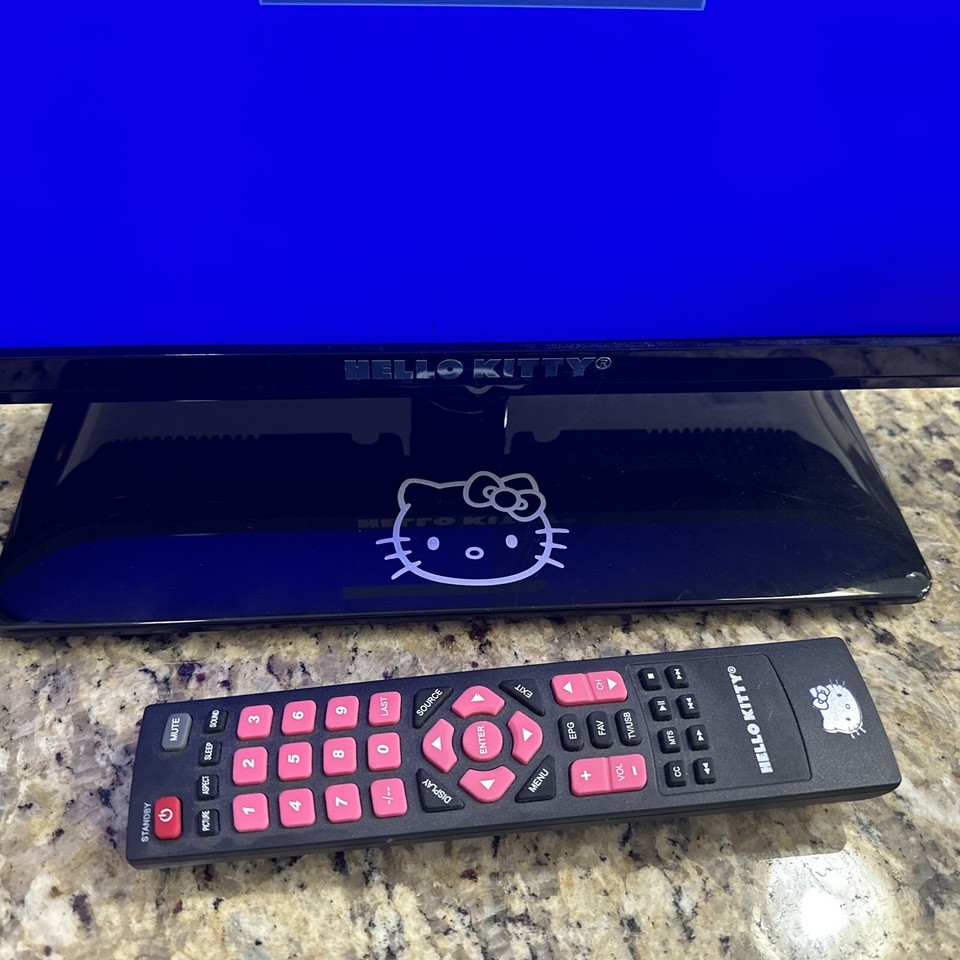 Hello Kitty 19" Sanrio LED HDMI TV or PC Monitor W Power Cord And ...