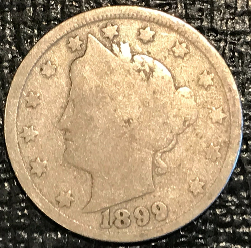 VINTAGE GOOD CONDITION 1899 LIBERTY HEAD V NICKEL COIN-OCT175 | eBay