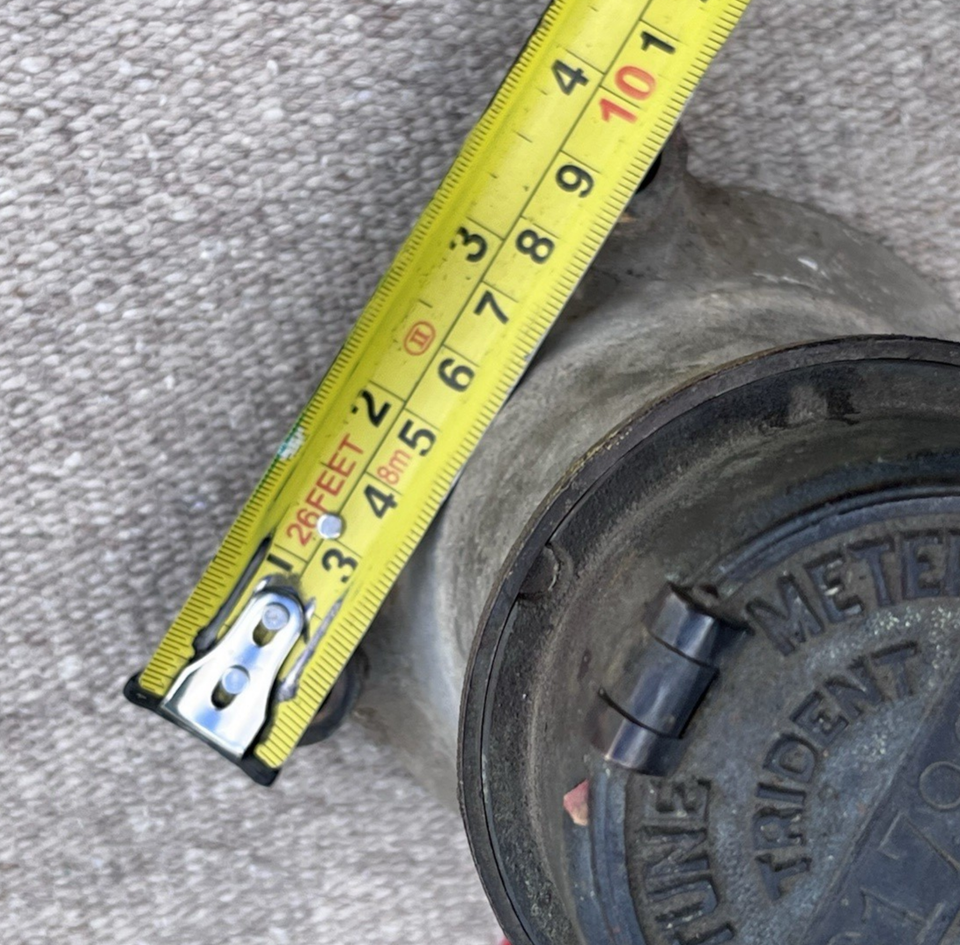 Antique Neptune Meter Co. Water Meter Cap w/ Hinged Lid New York Brass ...