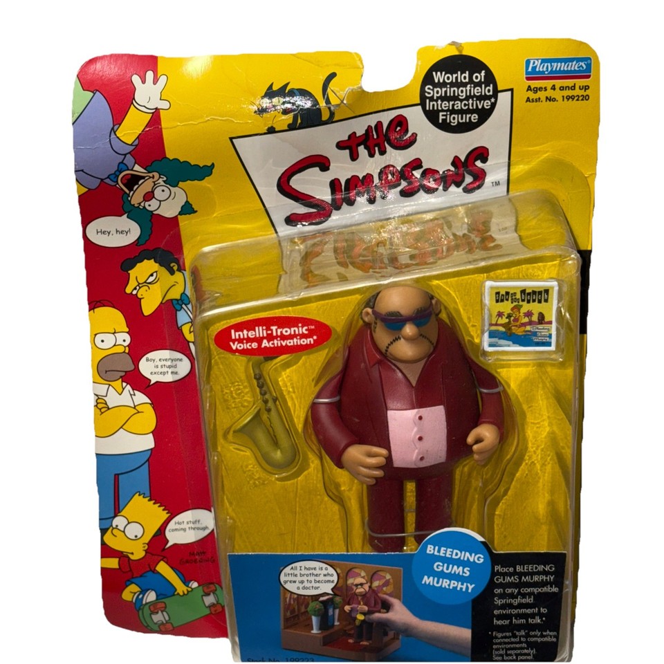 The Simpsons WOS Mascot Homer, Bumblebee Man & Bleeding Gums Murphy 3 ...