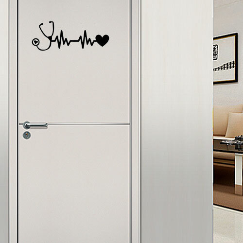 Nurse Doctor Stethoscope Heartbeat Vinyl Decal Sticker for Window Truck ...
