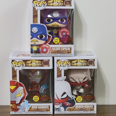 Funko Pop! Infinity Warps 679, 680, 681 Glow In The Dark Special ...