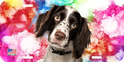 ENGLISH SPRINGER SPANIEL FACE CAN PERSONALIZE NOVELTY METAL LICENSE ...