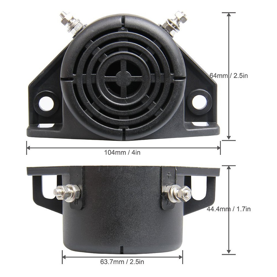 12V DC Back-up Warning Alarm 105DB Reverse Beeper Horn For Car Pickup ...