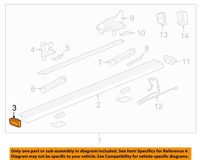 GM OEM 19-23 Sierra 1500 Cab Running Board-Step Bar Front Cap 84266747 ...