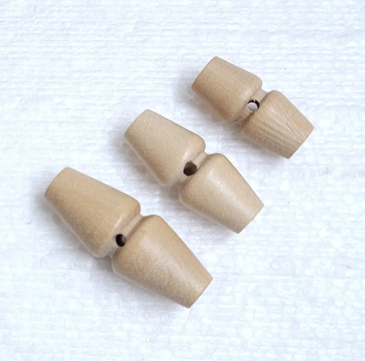 Wooden Toggle Buttons 20mm 25mm 30mm 1 Hole Kids Cardigan Duffle Coat ...