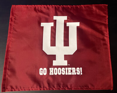 New/Unused University Of Indiana Hoosier “ Go Hoosiers” - Garden Flag ...