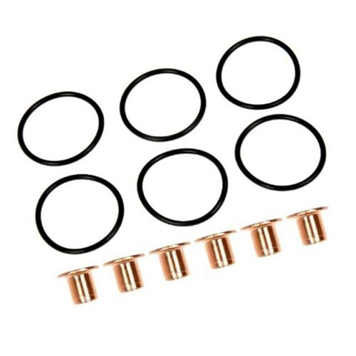 2872717 6×Injector Copper Tip Insert & O rings For Cummins ISX 3347939 ...
