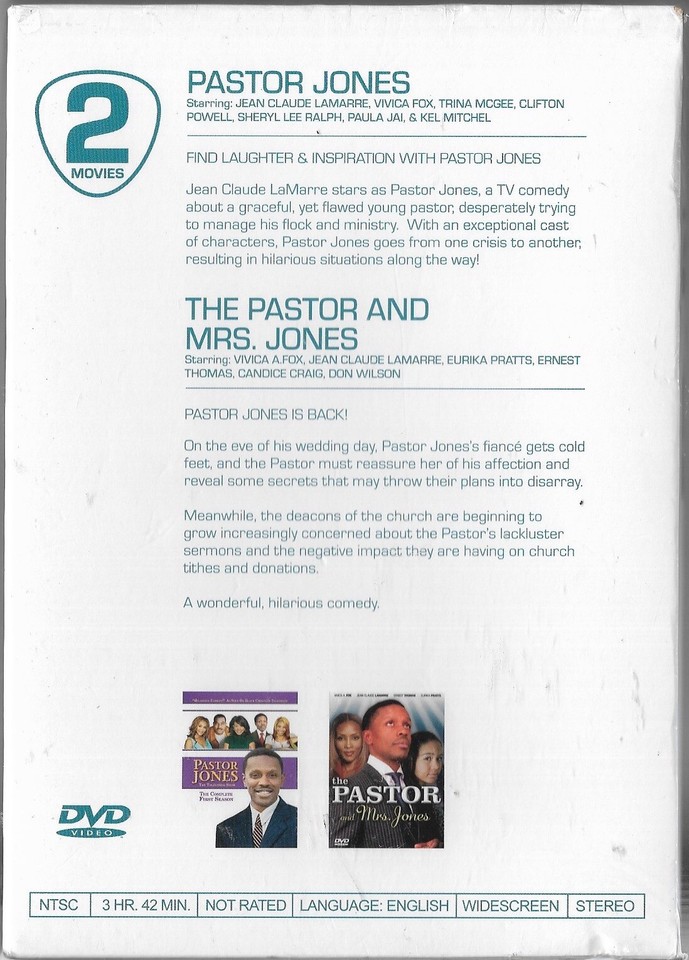 Pastor Jones/The Pastor and Mrs. Jones (DVD, 2014, 2-Disc Set) New ...