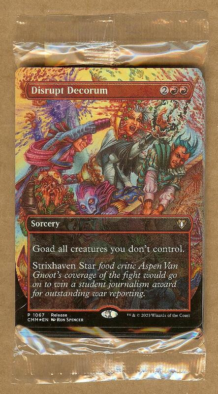 MTG Disrupt Decorum Commander Masters Release Foil Promo Lot of (8 ...