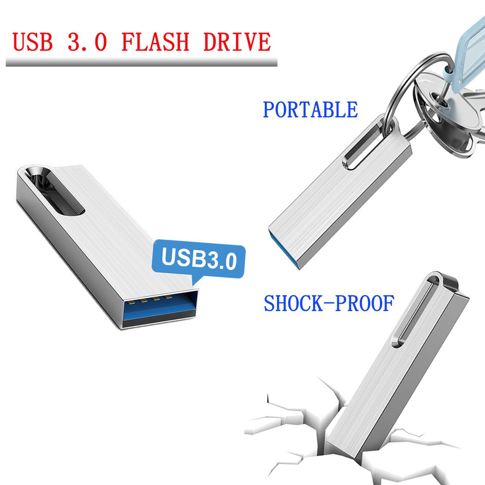 Lot 32GB 64GB Metal USB3.0 Flash Drive Mini Slim Thumb Drive Memory ...