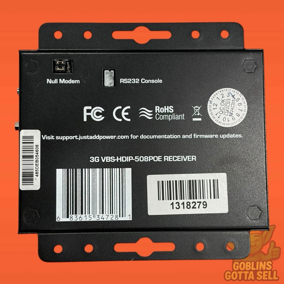 Just Add Power VBS-HDIP-508POE 3G POE Receiver 4K | eBay