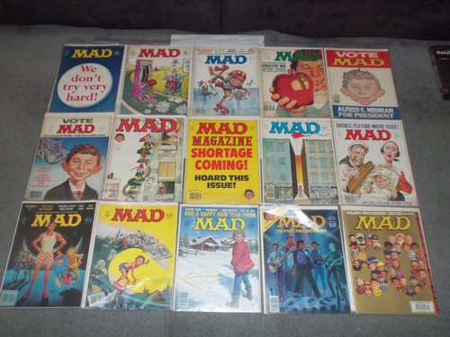 Mad Magazine Lot Of 15 - 60 thru 80s - 115-165-213-215-217-218-219-221 ...