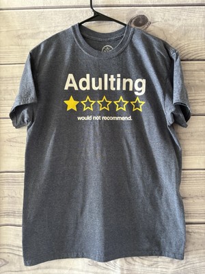 Medium Adulting One Star Unisex T-shirt Used | eBay