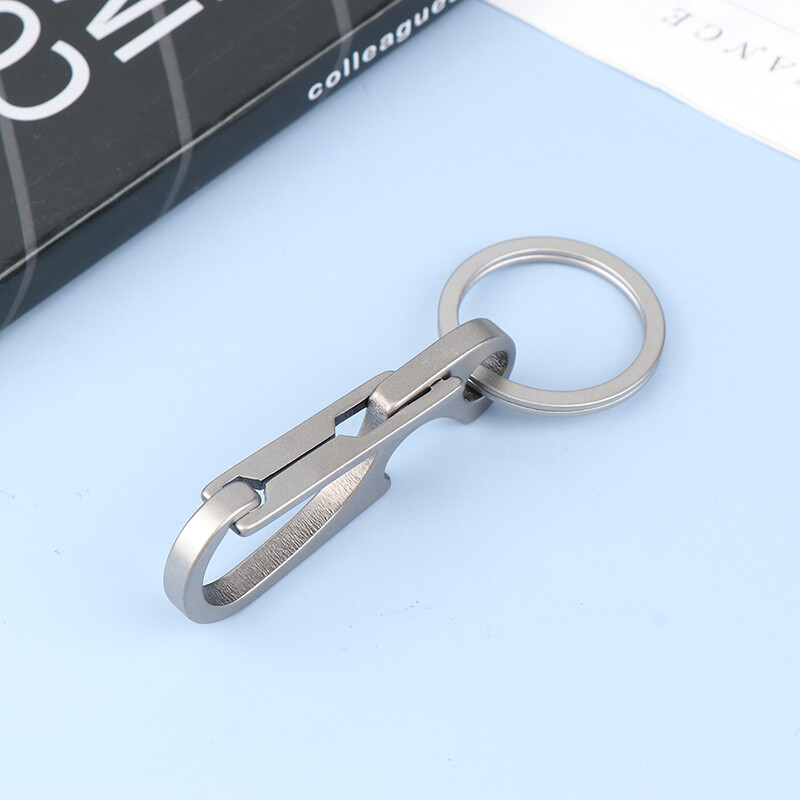 Titanium Alloy Carabiner Multi-function Keychain Outdoor Key Chain Ring ...