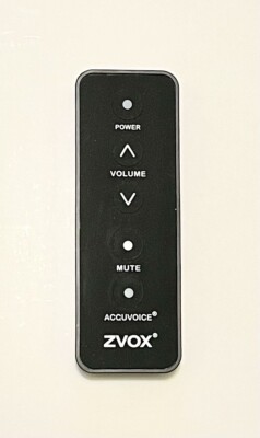 ZVOX Remote Control for AccuVoice AV100 TV Speaker | eBay