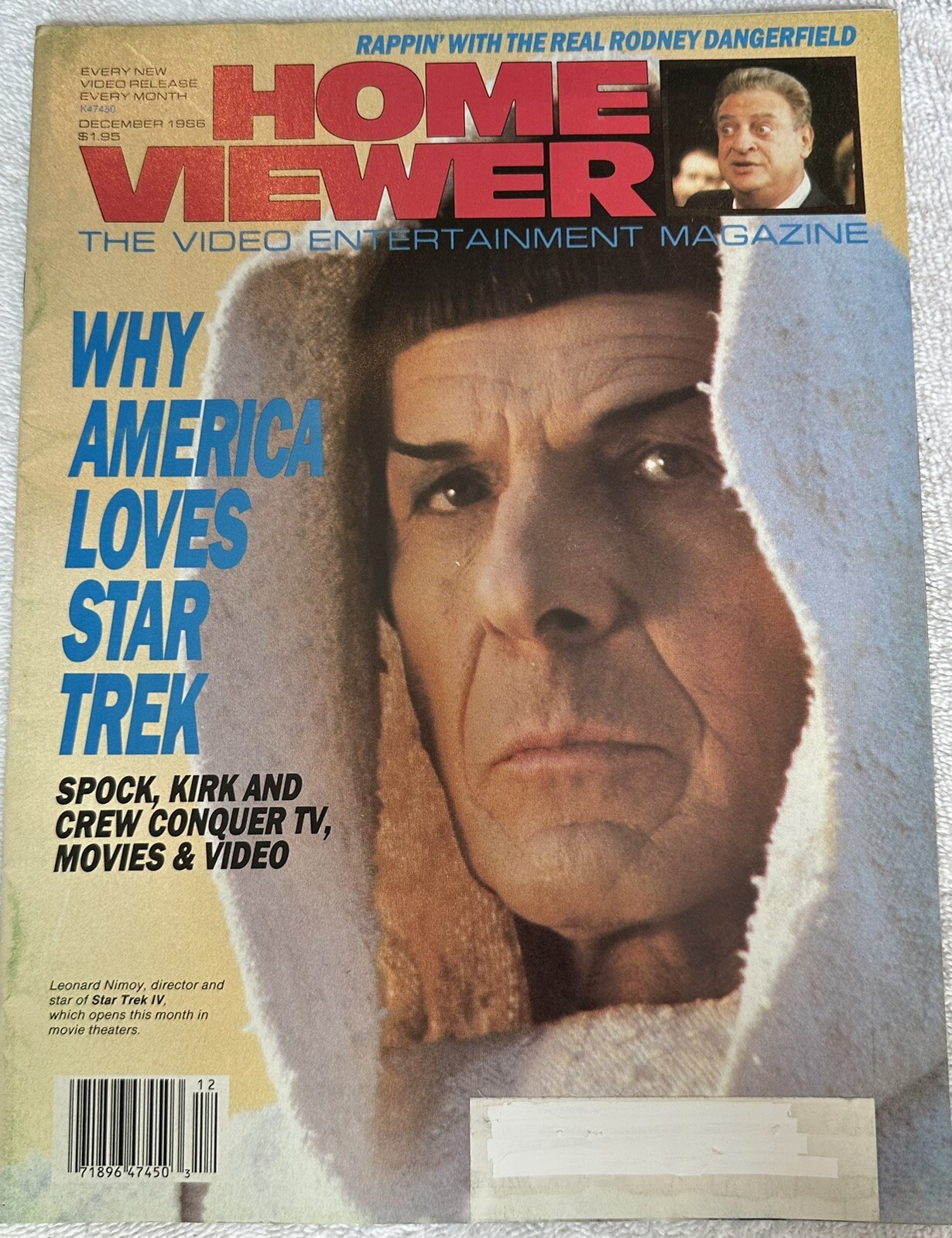 MOVIE MAG: Home Viewer, The VCR Guide VHS; December 1986 Leonard Nimoy ...