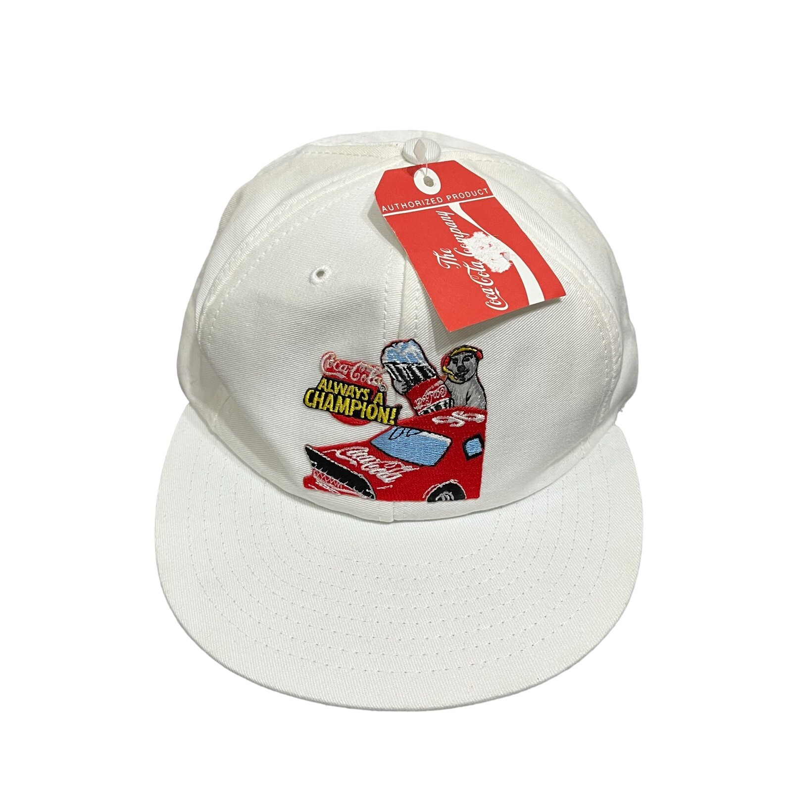 Vintage 1996 Coca Cola Hat Always a Champion Polar Bear Race Car Cap ...