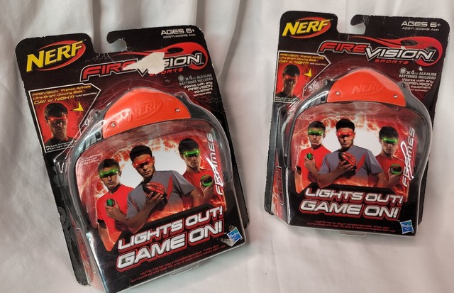 NERF Firevision Sports Lights out Game on Frames Hasbro Red BLK 4 ...