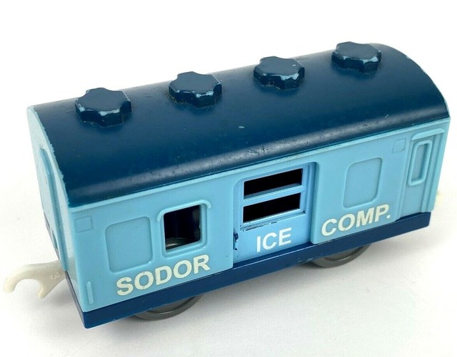 Thomas the Train Trackmaster Cars, Sodor Ice Comp Blue Freight Car 2006 ...