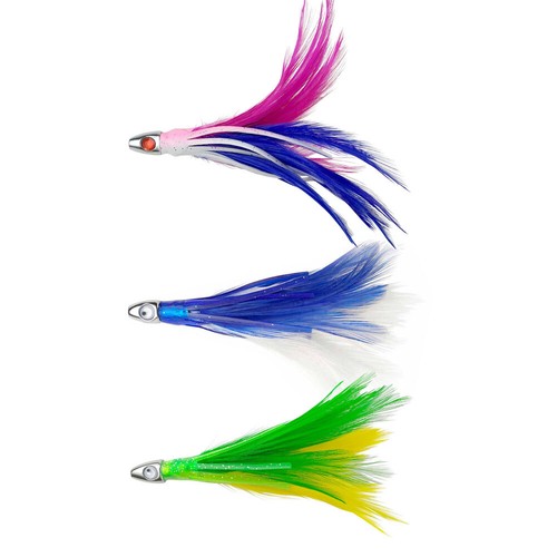 5 Pcs 5 in Bird Teaser Trolling Lures for Marlin Tuna Mahi Dolphin ...