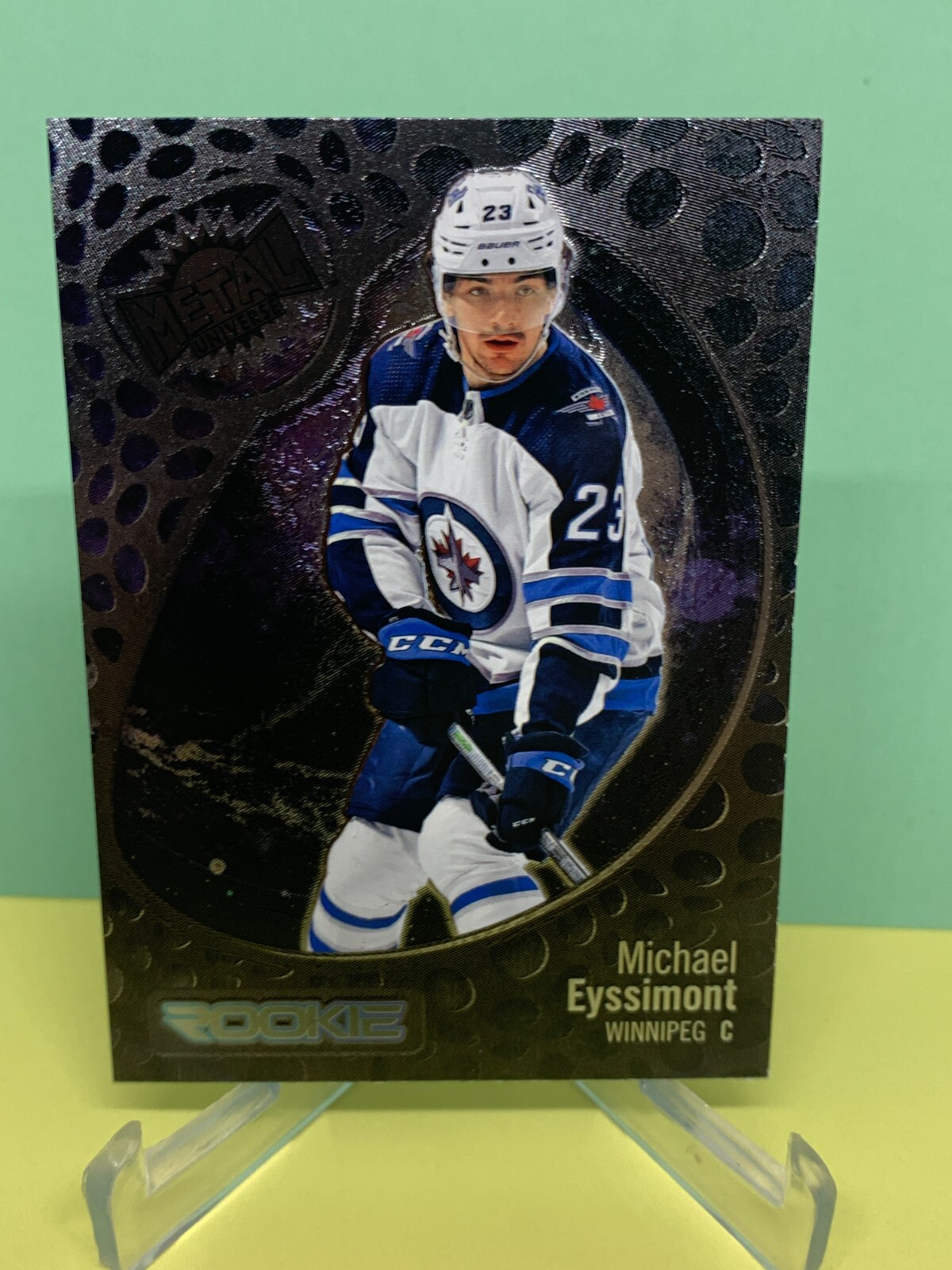 22-23 Skybox Metal Universe Rookie Michael Eyssimont #181 RC Winnipeg ...