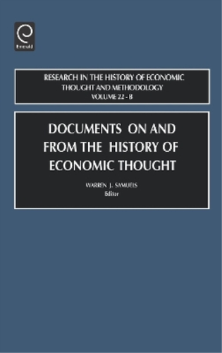 Jeff E. Biddle Documents on and from the History of Economic Thought ...
