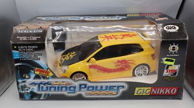Vintage Rare Nikko 1:14 Honda Yellow Type R Gig Nikko Radio Control RC ...