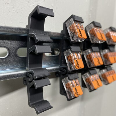 10pcs DIN Rail Mounts For Wago 221 Connectors 3D Printed | eBay