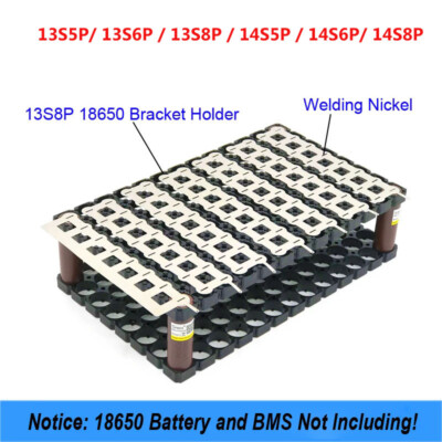 13S5P 14S6P 18650 Battery Holder +Nickel Strip For Battery Pack Cell ...
