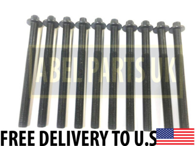 JCB PARTS - ENGINE CYLINDER HEAD BOLT FOR JCB M12X140,10PCS (PART NO ...
