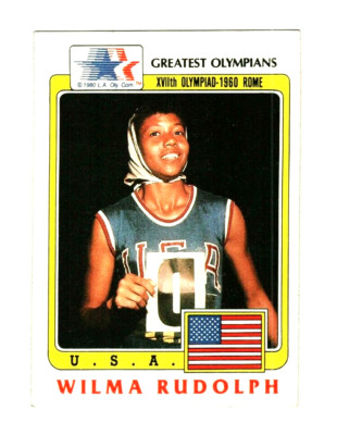 1983 Topps History’s Greatest Olympian WILMA RUDOLPH Trading Card #94 ...