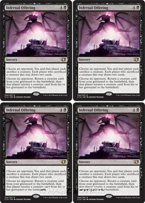 4x INFERNAL OFFERING Commander 2014 MTG Black Sorcery Rare | eBay