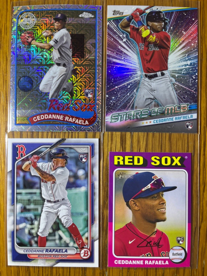 Ceddanne Rafaela Rookies, Bowman MOJO, Green Chromes, Topps MOJO ...