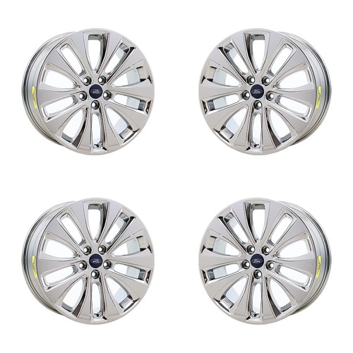 18" FORD FUSION PVD BRIGHT CHROME-C WHEELS RIMS FACTORY OEM 10206 2019 ...